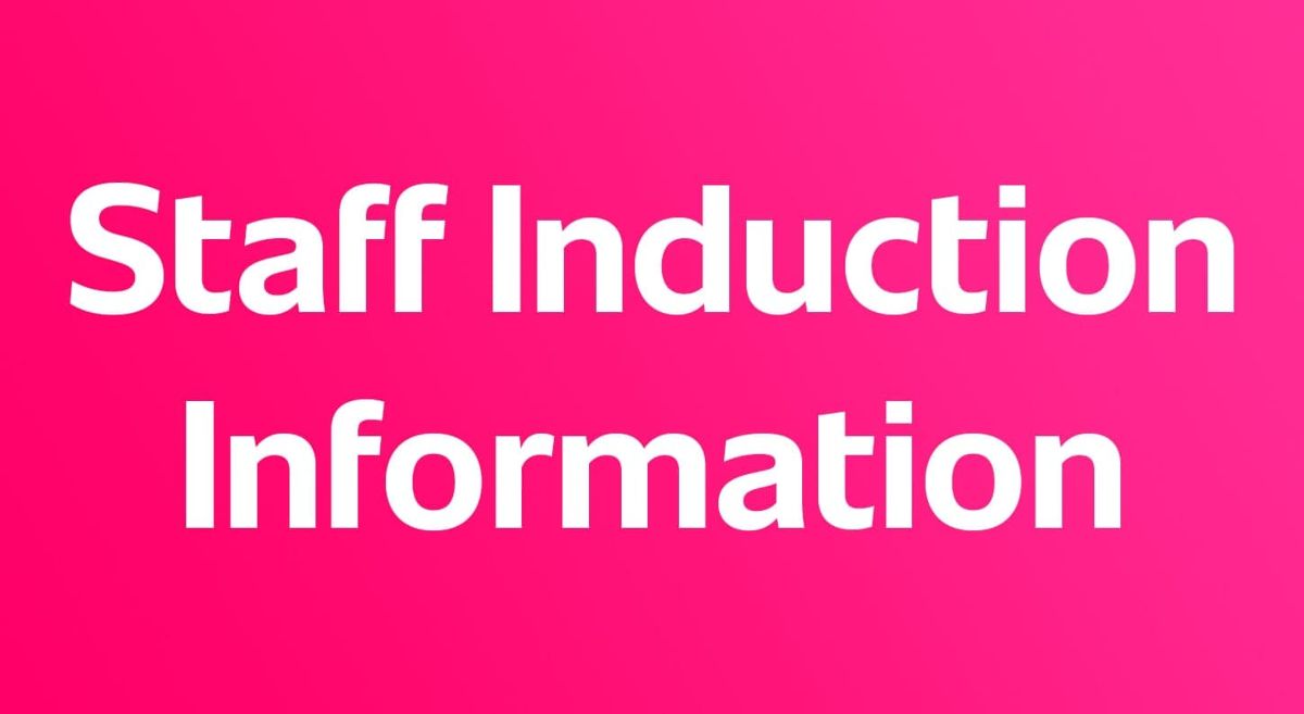 Staff Induction Information - Sessions Available - SERC